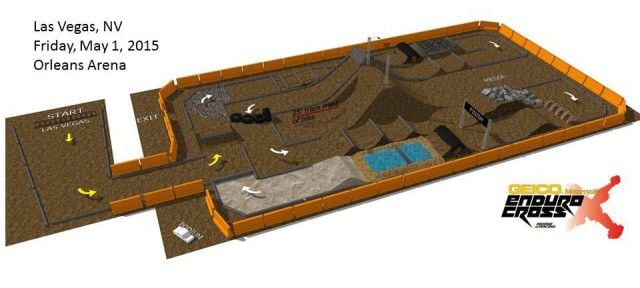 2015 Las Vegas EnduroCross Track Map | Dirt Rider