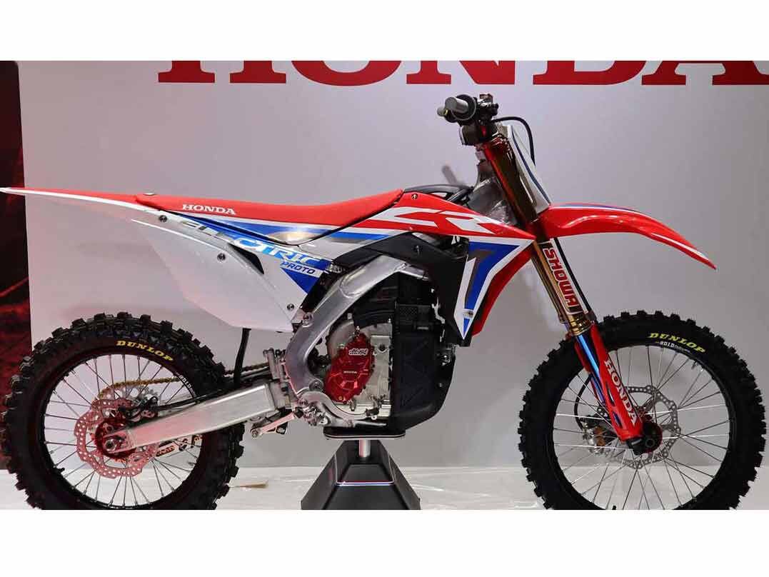 Honda CR Electric Prototype Motocross Bike Ridden At All Japan National ...