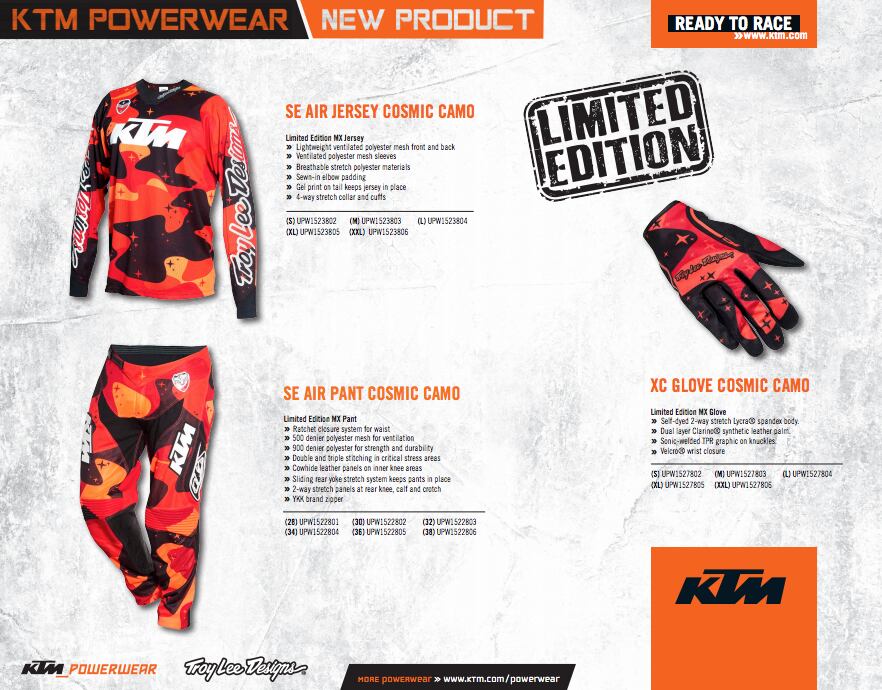 KTM PowerWear Announces Latest Collaboration With Troy Lee Designs to ...