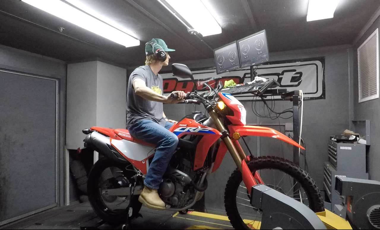 How Much Power Does the 2022 Honda CRF300L Make? | Dirt Rider