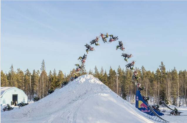 First Ever Double Backflip on Snowmobile | Dirt Rider